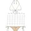 Bikini Calendar Template - Etsy