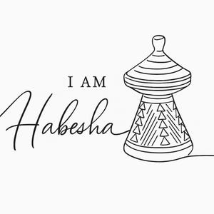 Habesha Art Print, Ethiopian Eritrean Mesob Line Art (digital Download ...
