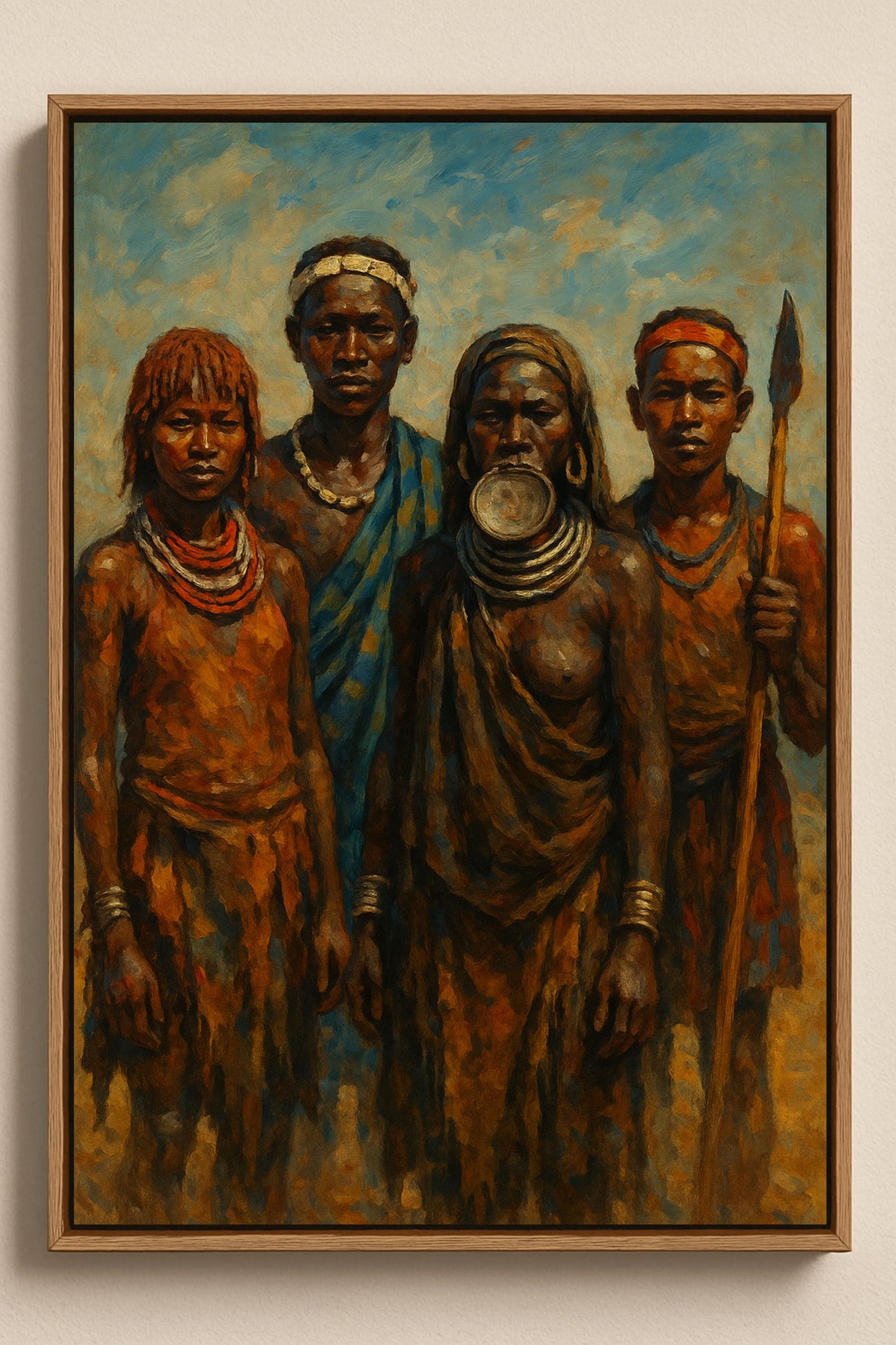 Omo Valley Tribal Art Print Ethiopian Group Portrait Wall Art African ...