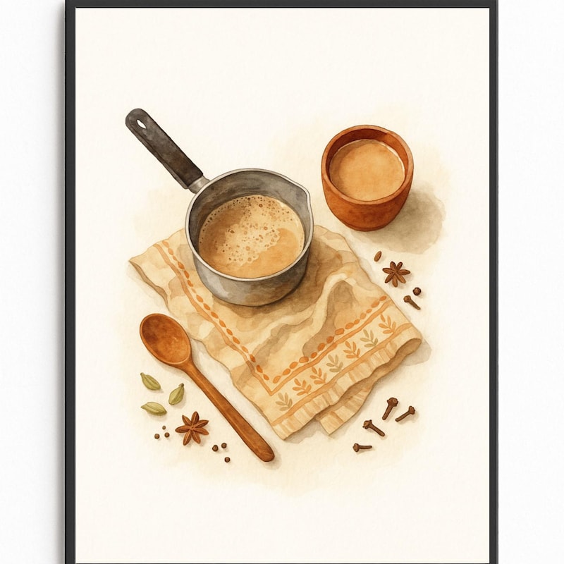 Chai Tea Wall Art - Etsy