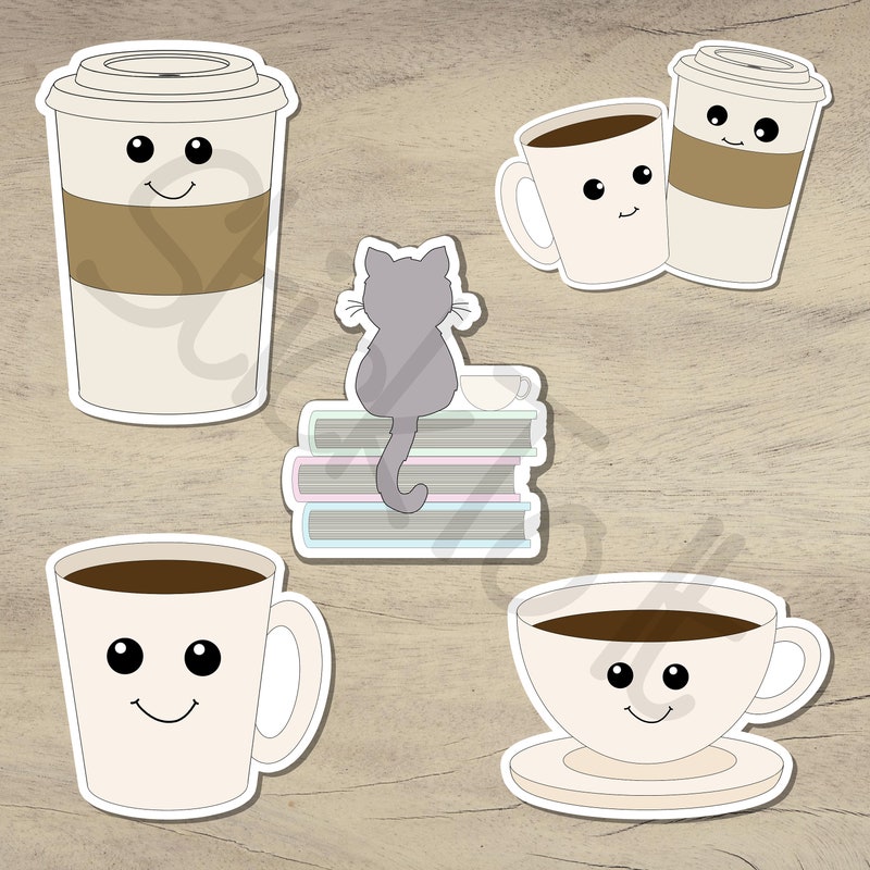Cute Coffee Stickers - Etsy