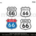 Route 66 Sign SVG, Road Sign SVG, Highway Sign Svg, USA Road Svg, Route ...