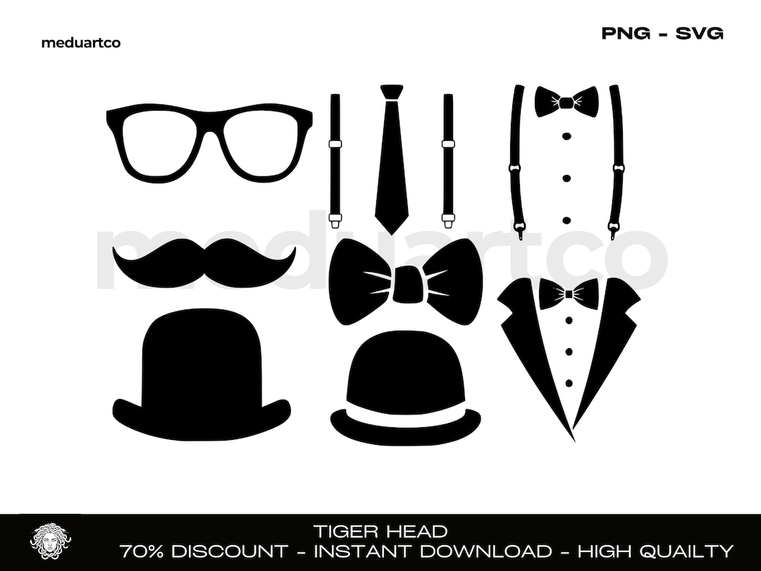 Tuxedo Suit SVG: Bow Tie, Gentleman Clipart (digital Download) - Etsy