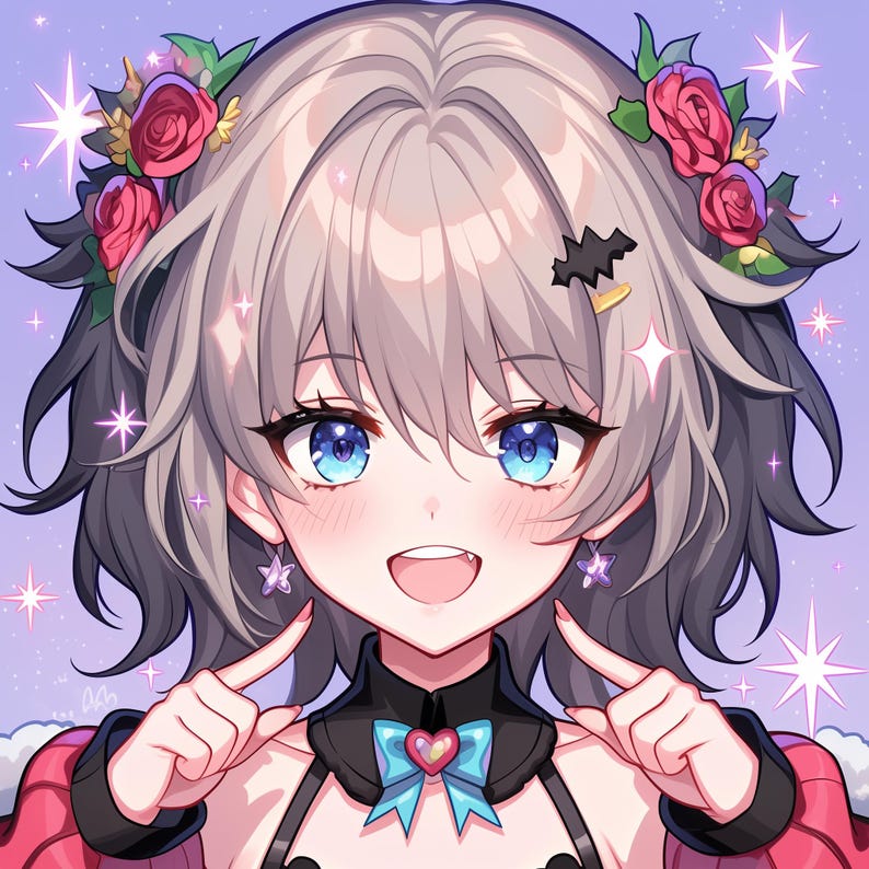Custom Anime PFP Commission for Twitch, Pngtuber Pfp, Vtuber Pfp ...
