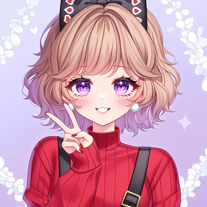 Custom Anime PFP Commission for Twitch, Pngtuber Pfp, Vtuber Pfp ...