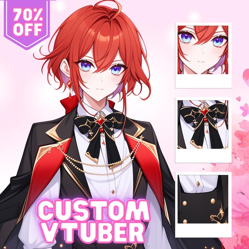 Custom Anime Vtuber Model | Live2d Commission - Etsy