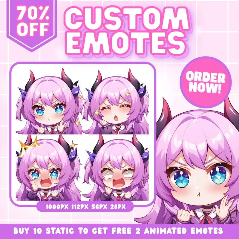 Custom Emote Model Twitch - Etsy