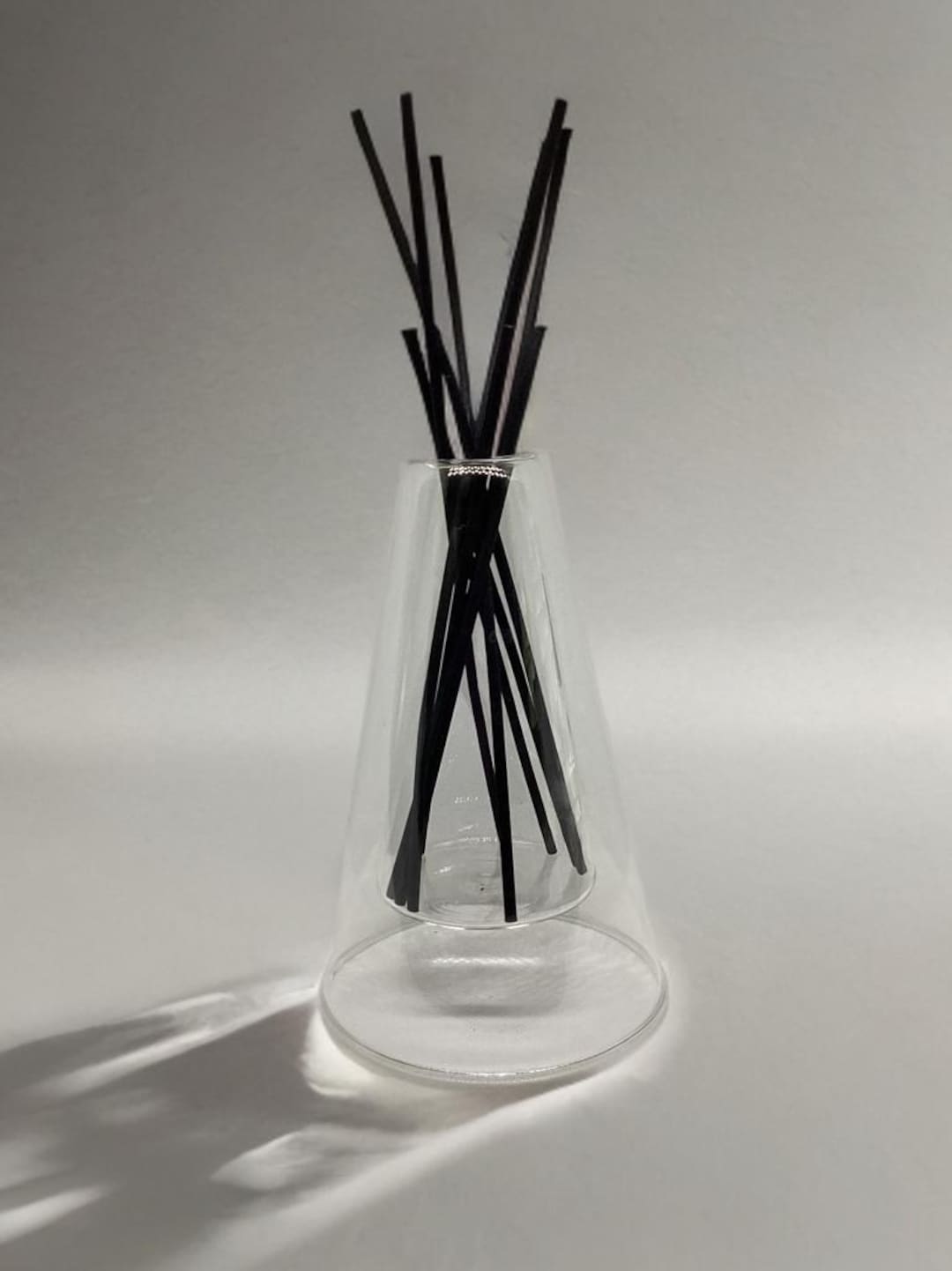 Clear Glass Reed Diffuser With Black Wood Reeds: Spiritual Home Decor ...