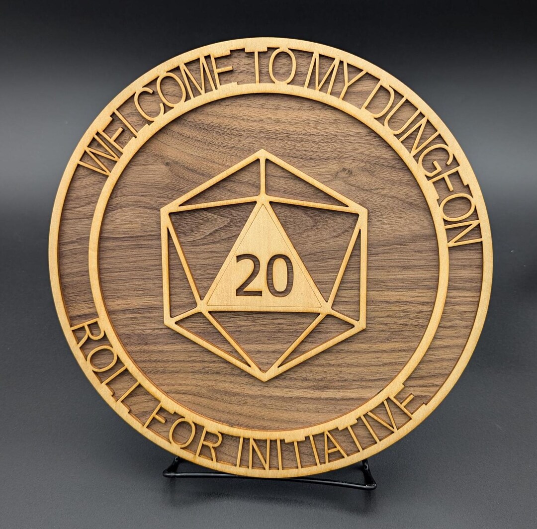 D20 Dungeon Tabletop Gaming Welcome Sign - Etsy