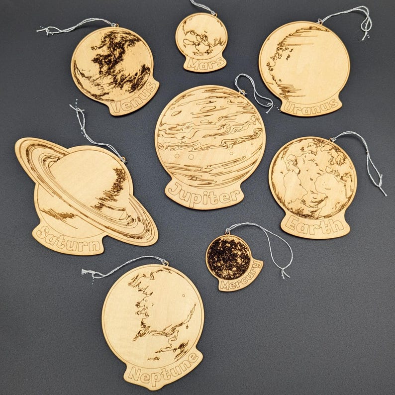 Solar System Planets Ornaments - Etsy