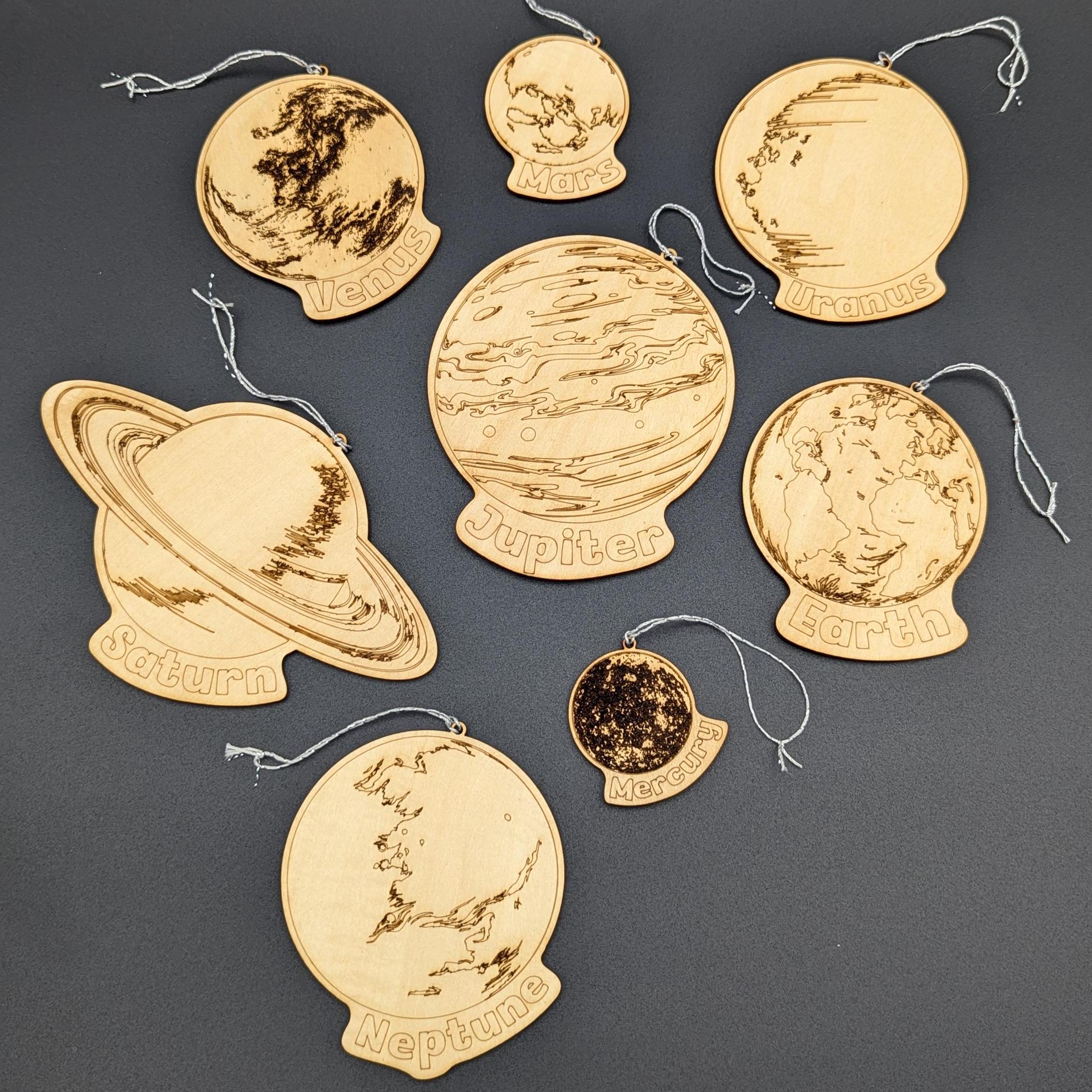 Solar System Planets Ornaments - Etsy