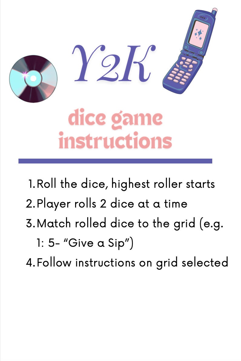 Y2K Theme Birthday Party Game - Etsy