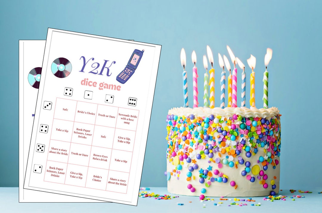 Y2K Theme Birthday Party Game - Etsy