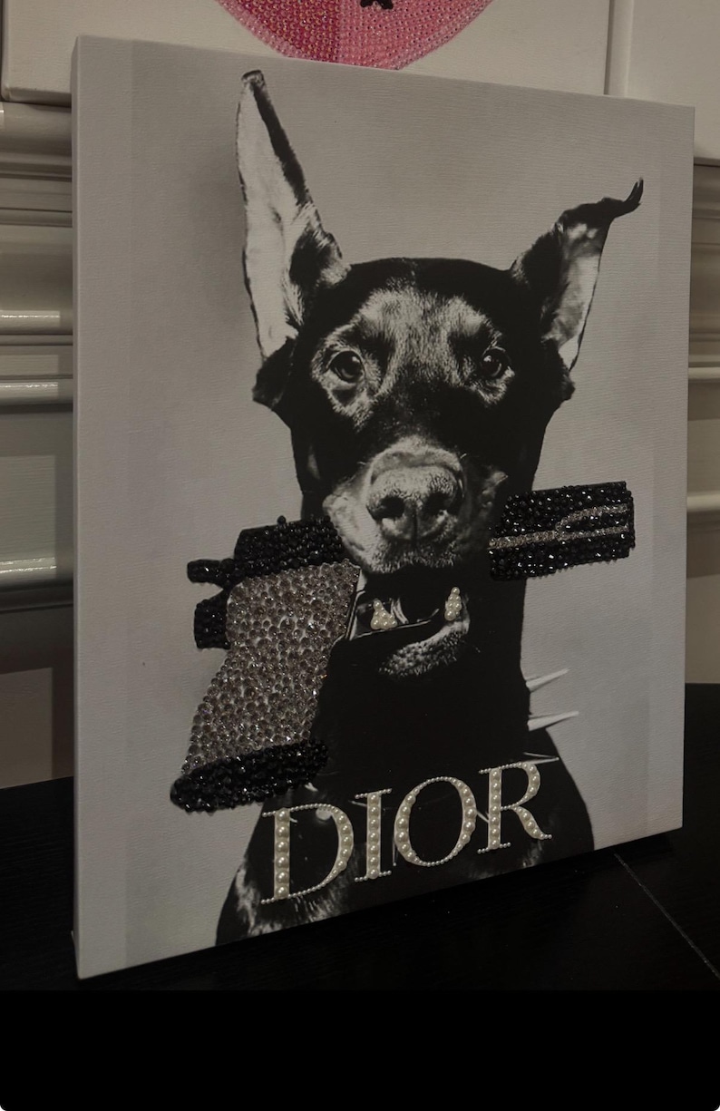 Dior Dog Rhinestone Art Kit - Etsy