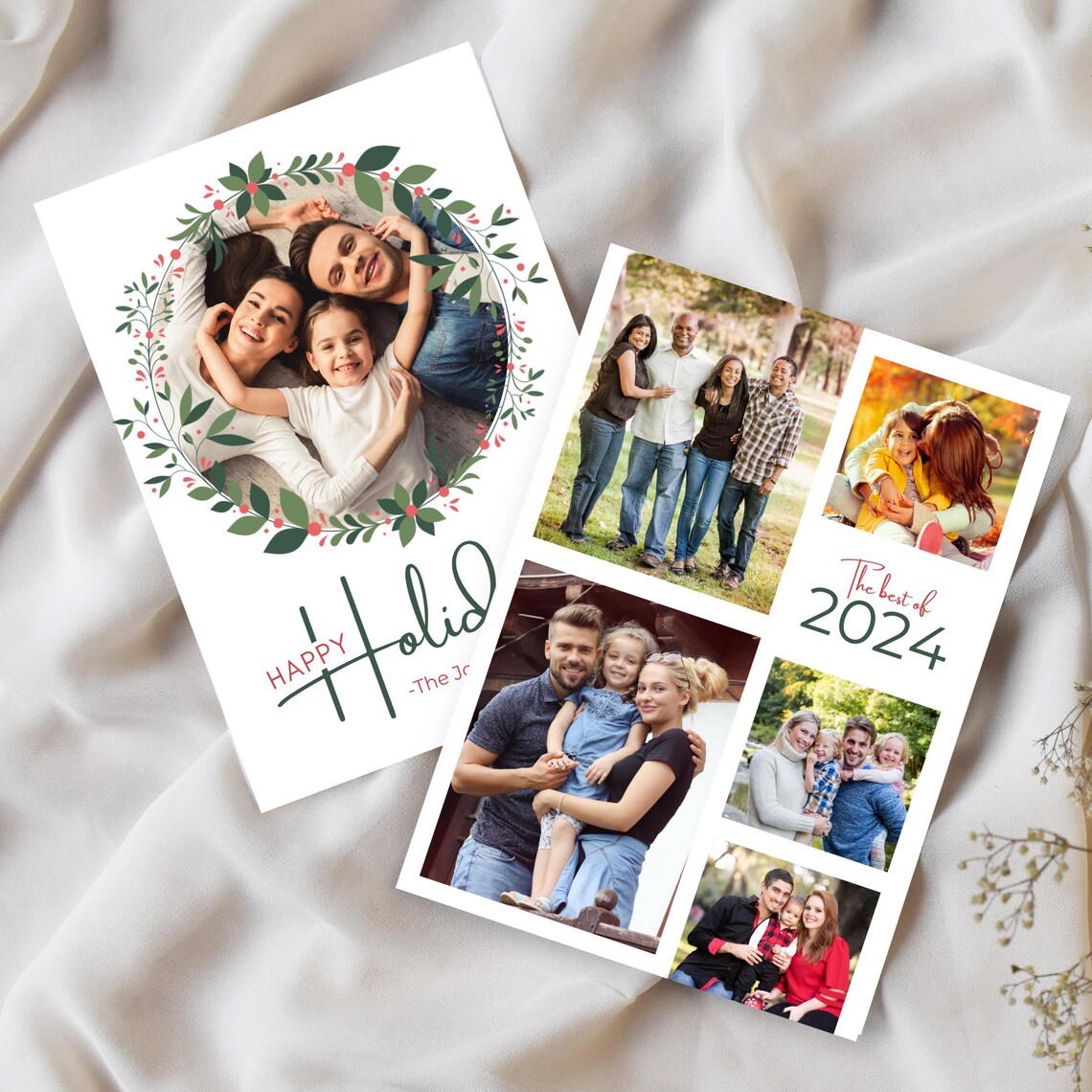 Holiday Card 5x7 Template Digital Download Edit With Canva - Etsy