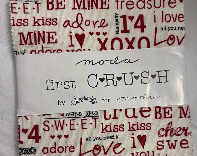 FIRST CRUSH by Sweetwater for Moda Charm Pack and Mini Charm Pack. Out ...