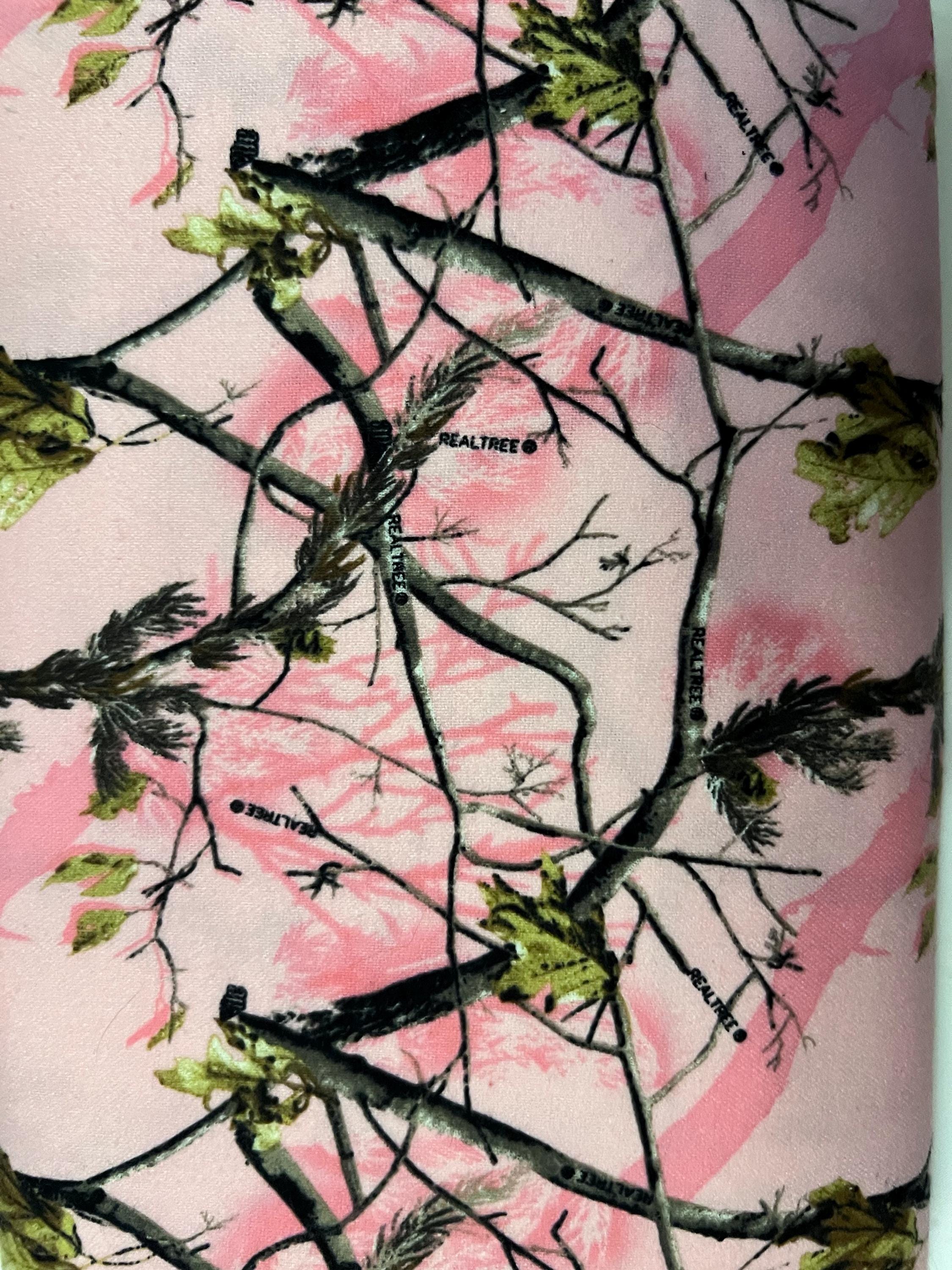 Real Tree Fabric, Pink Camo, Girls Fabric, Large Print Camo, Hunting ...