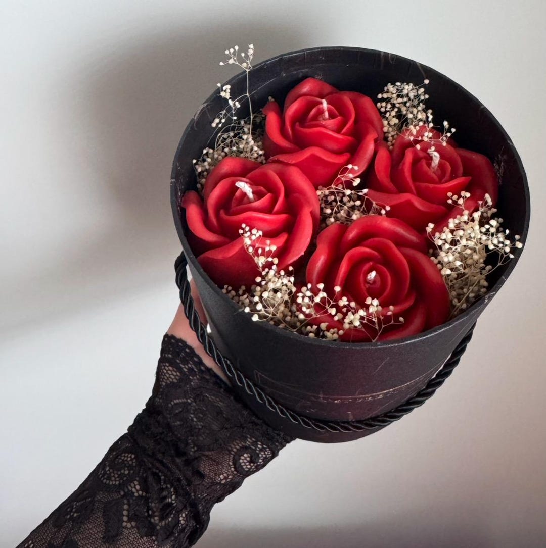 Flower Candle Box(color of Your Choice) - Etsy