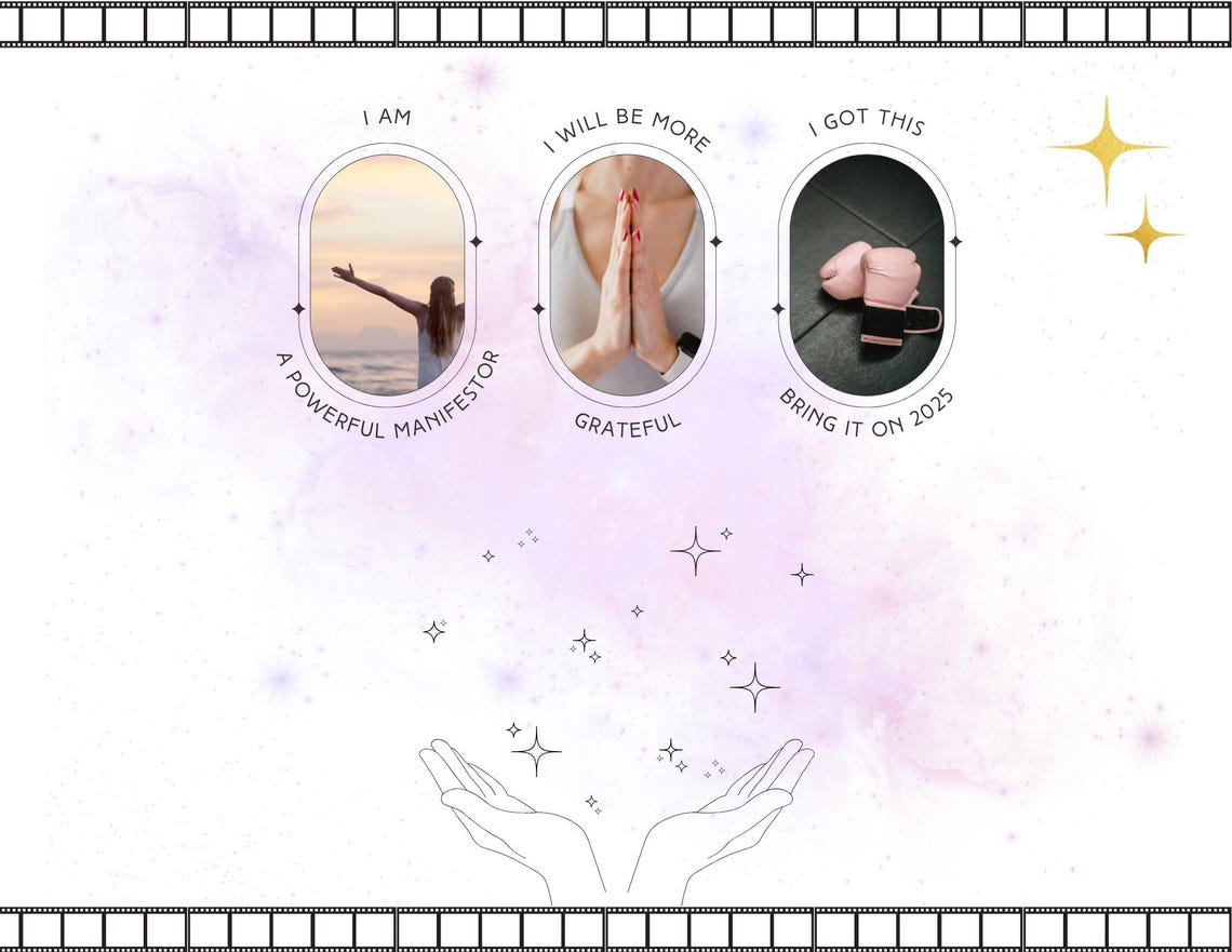 2025 Christmas Vision Board Personalized Gifts Vision Boards Digital ...