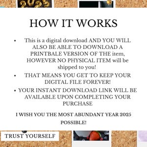 Collage Vision Board Kit 2025 Vision Board Printables Fully ...