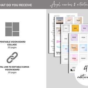 Collage Vision Board Kit 2025 Vision Board Printables Fully ...