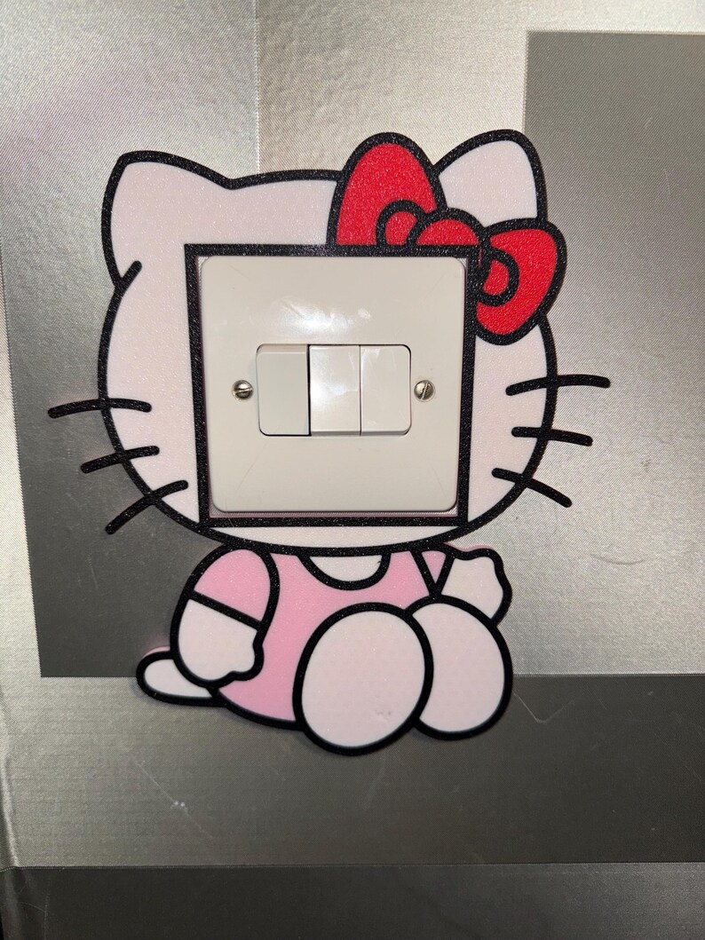 Hello Kitty Light Switch Surround - Etsy