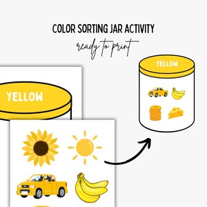 Color Matching Activity for Kids, Color Sorting Jar Activity, Toddler ...