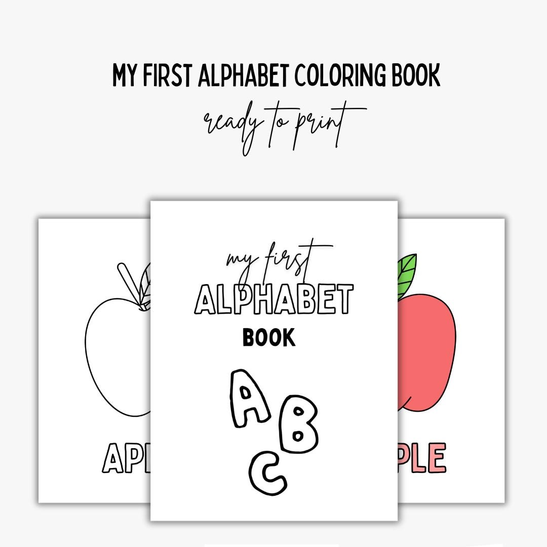 ABC Book Kids Activity, My First Alphabet Book, Alphabet Coloring Pages ...