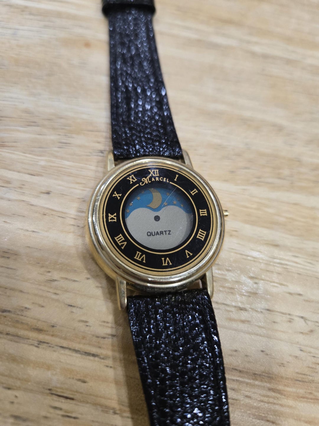 Vintage Moon Phase Marcel Watch - Etsy