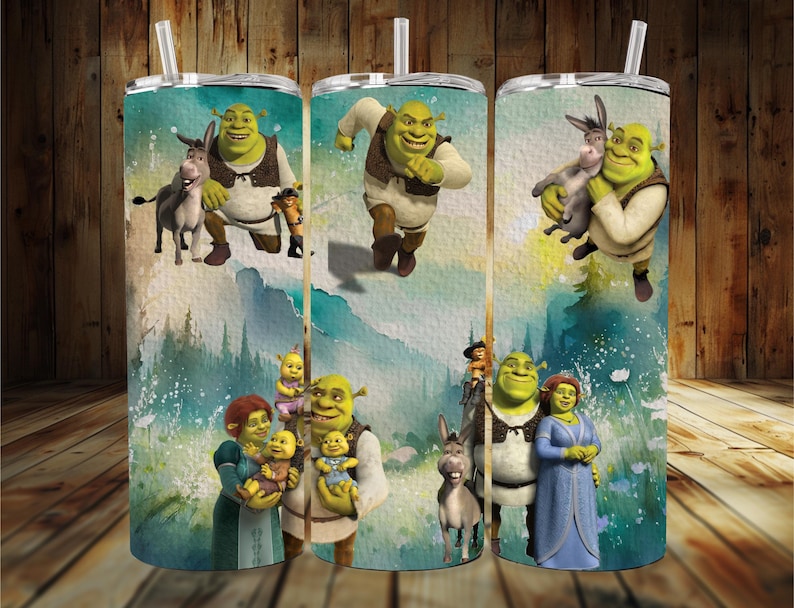 Shrek Tumbler Wrap - Etsy