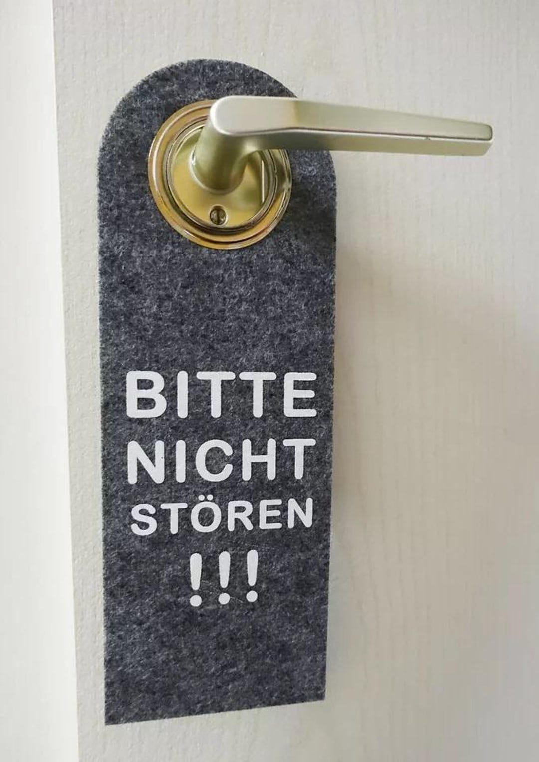 Door Hanger Door Sign Made of Thick Felt Please Do Not Disturb Dark ...