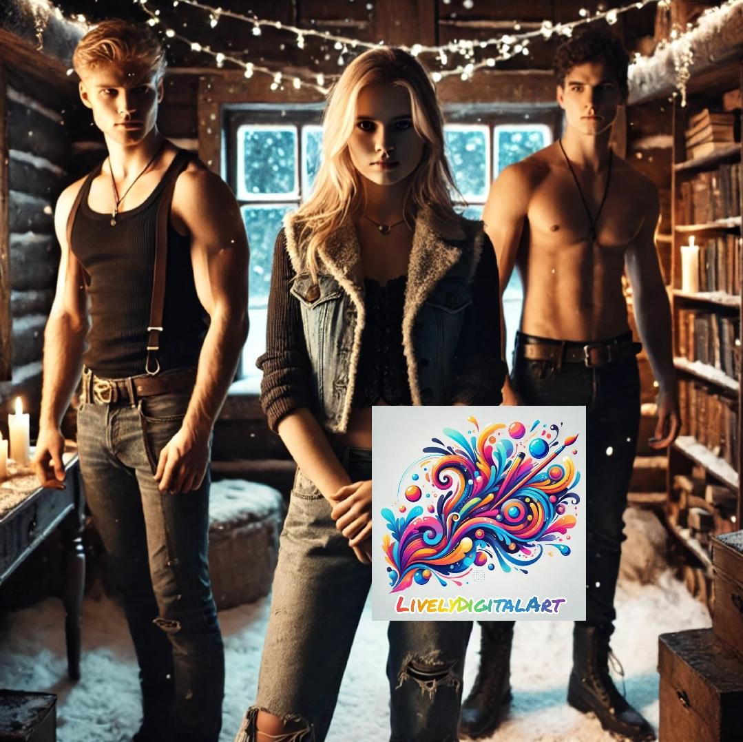 Credence Inspired Art Tiernan, Noah, and Kaleb Winter Cabin Dark ...