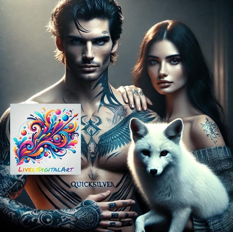 Quicksilver-inspired Fantasy Art | Saeris Fane and Kingfisher | Enemies-to-lovers Romantasy ...