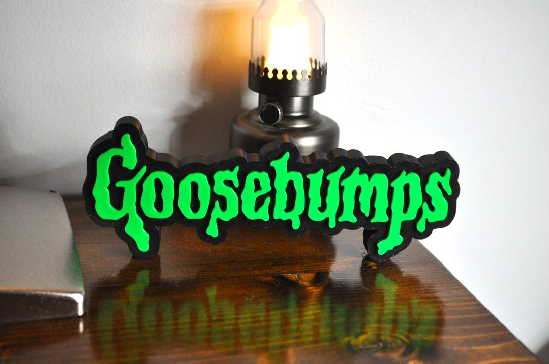 Goosebumps Logo Sign, Bookshelf Library Desk Decor Display Accessory ...