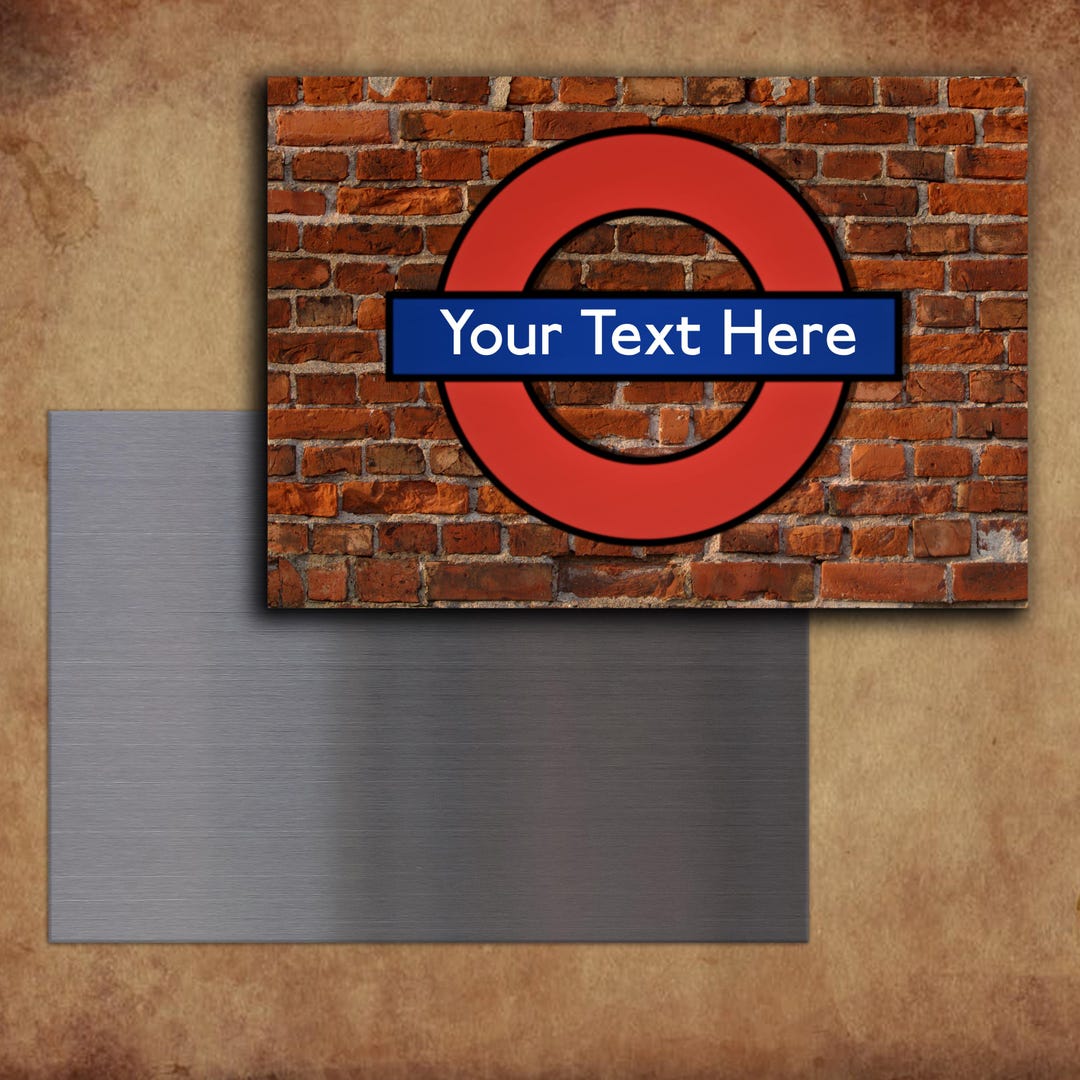 Custom London Tube Station Sign - Personalized Aluminum Wall Art ...