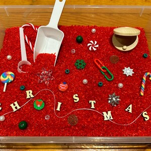 Christmas Sensory Bin Toddler Learning Gift Montessori Play Kit Busy ...