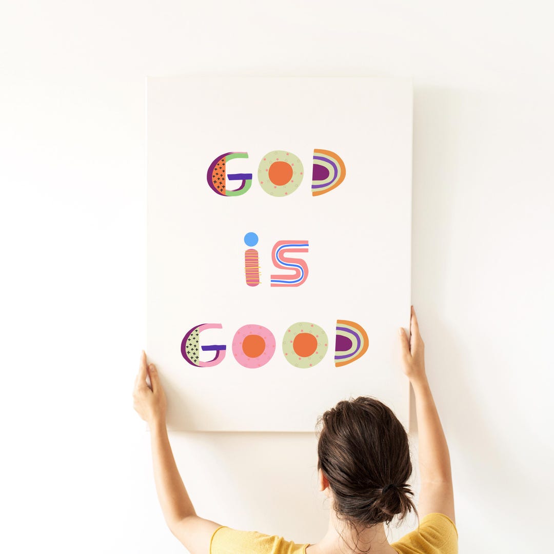 God is Good Art Print-printable Poster Christian Scripture Aesthetic ...