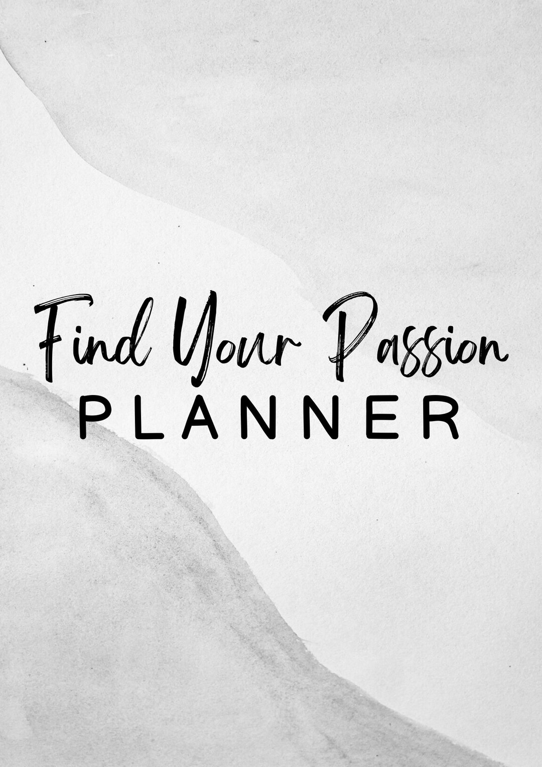 20 Page 'find Your Passion' Planner - Etsy