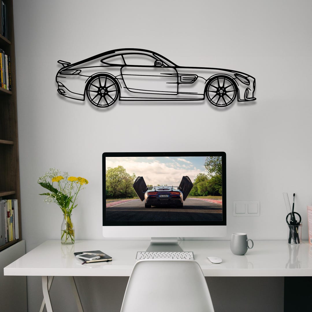 AMG Gts Metal Wall Art, AMG Gts Metal Wall Art, AMG Gts Garage Wall ...