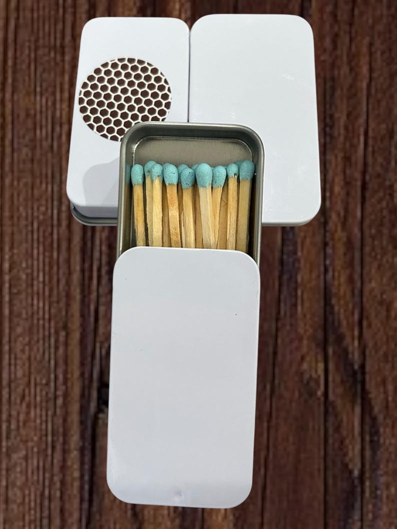 Custom Color Matchsticks in Tin With Striker - Etsy