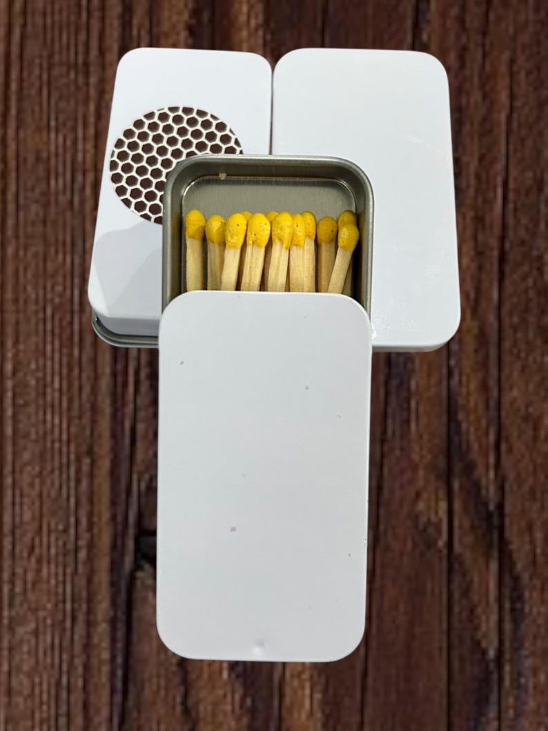 Custom Color Matchsticks in Tin With Striker - Etsy