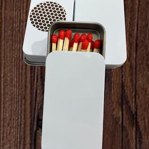 Custom Color Matchsticks in Tin With Striker - Etsy