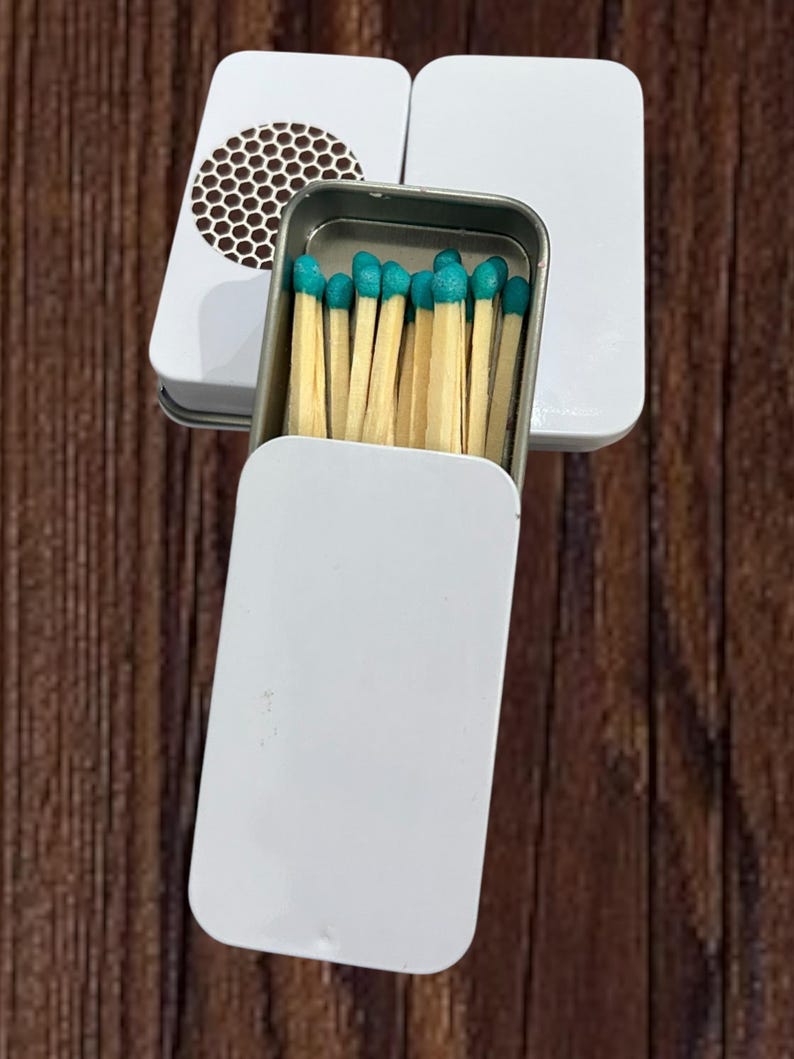 Custom Color Matchsticks in Tin With Striker - Etsy