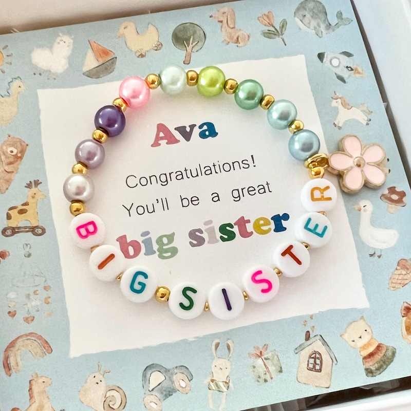 Big Sister Baby Bracelet - Etsy