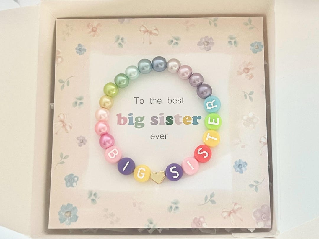 Toddler Big Sister Gift Ideas Toddler Big Sister Bracelet Big Sister ...