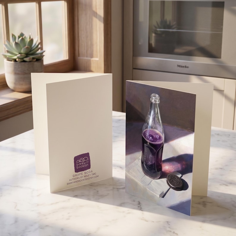 Grape Soda Card Set, 5×7 Still Life Art Greeting Cards, Silk Finish - Etsy