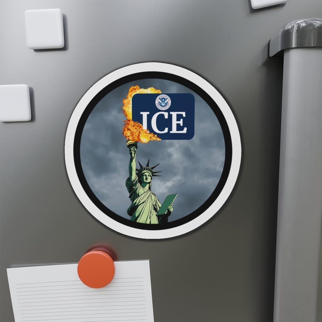 Statue of Liberty Resist ICE Magnet 5 Sizes, Anti Trump Car Magnet ...