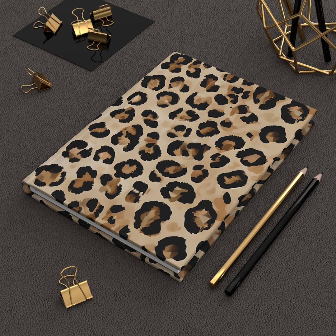 Leopard Print Journal Stylish Animal Print Notebook Gift for Her ...