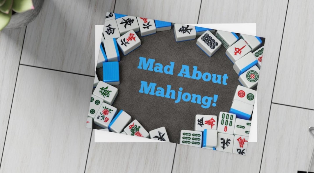 Mahjong Postcard Set Game Night Invitations Fun Card Pack Gift for ...
