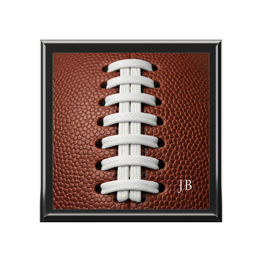 Football Laces Keepsake Box | Sports Themed Keepsake Box - Etsy